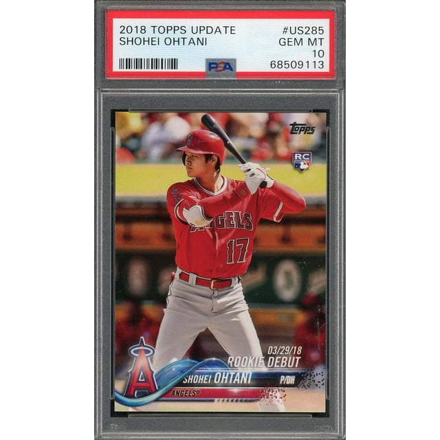 Shohei Ohtani 2018 Topps Update Baseball Rookie Card RC #US285 Graded ...