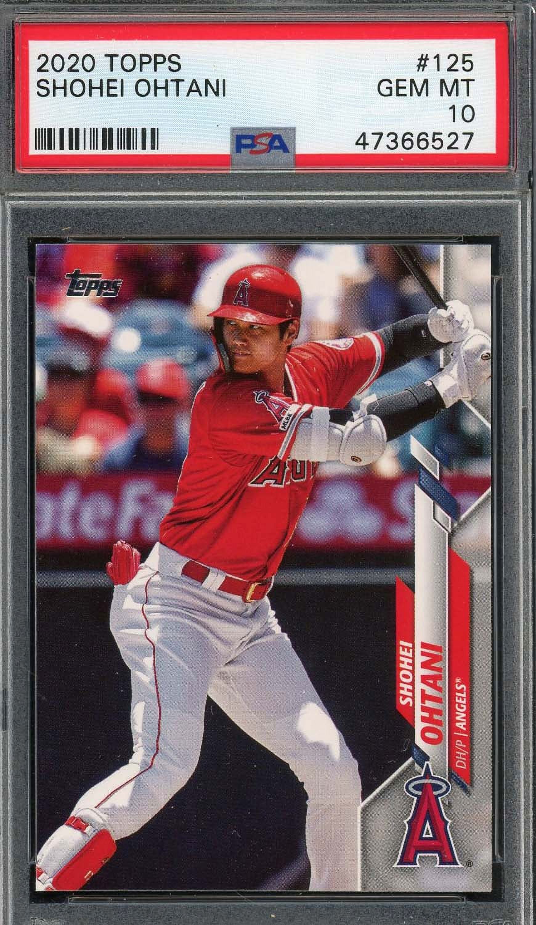 Shohei Ohtani 2020 Topps Baseball Card #125 Graded PSA 10 GEM MINT - Walmart.com