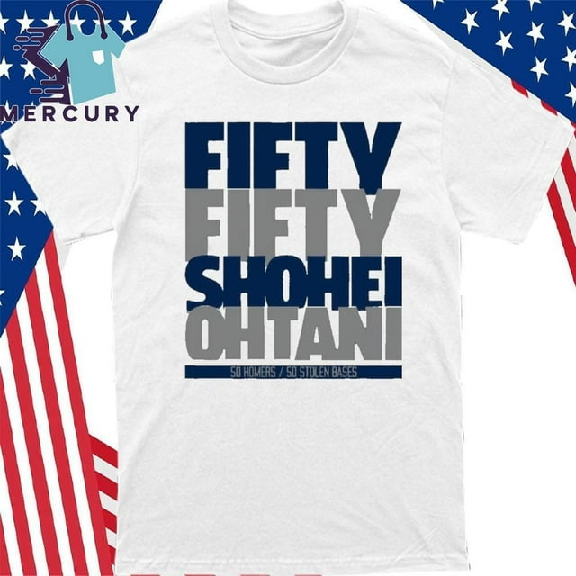 Shohei Ohtani 50 50 Stack Shirt - Walmart.com