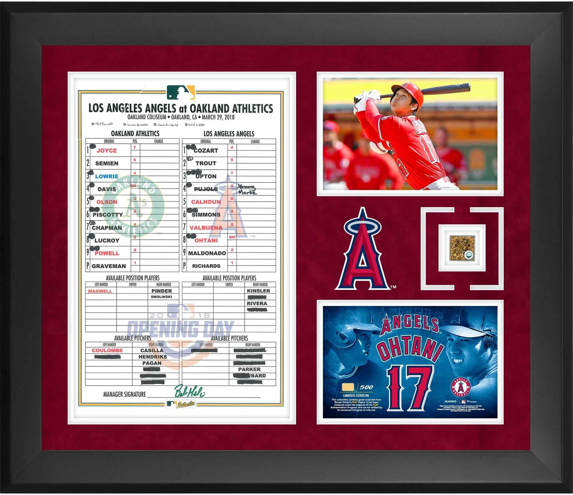 Shohei Ohtani Los Angeles Angels Framed 20" 24" MLB Debut Collage with ...