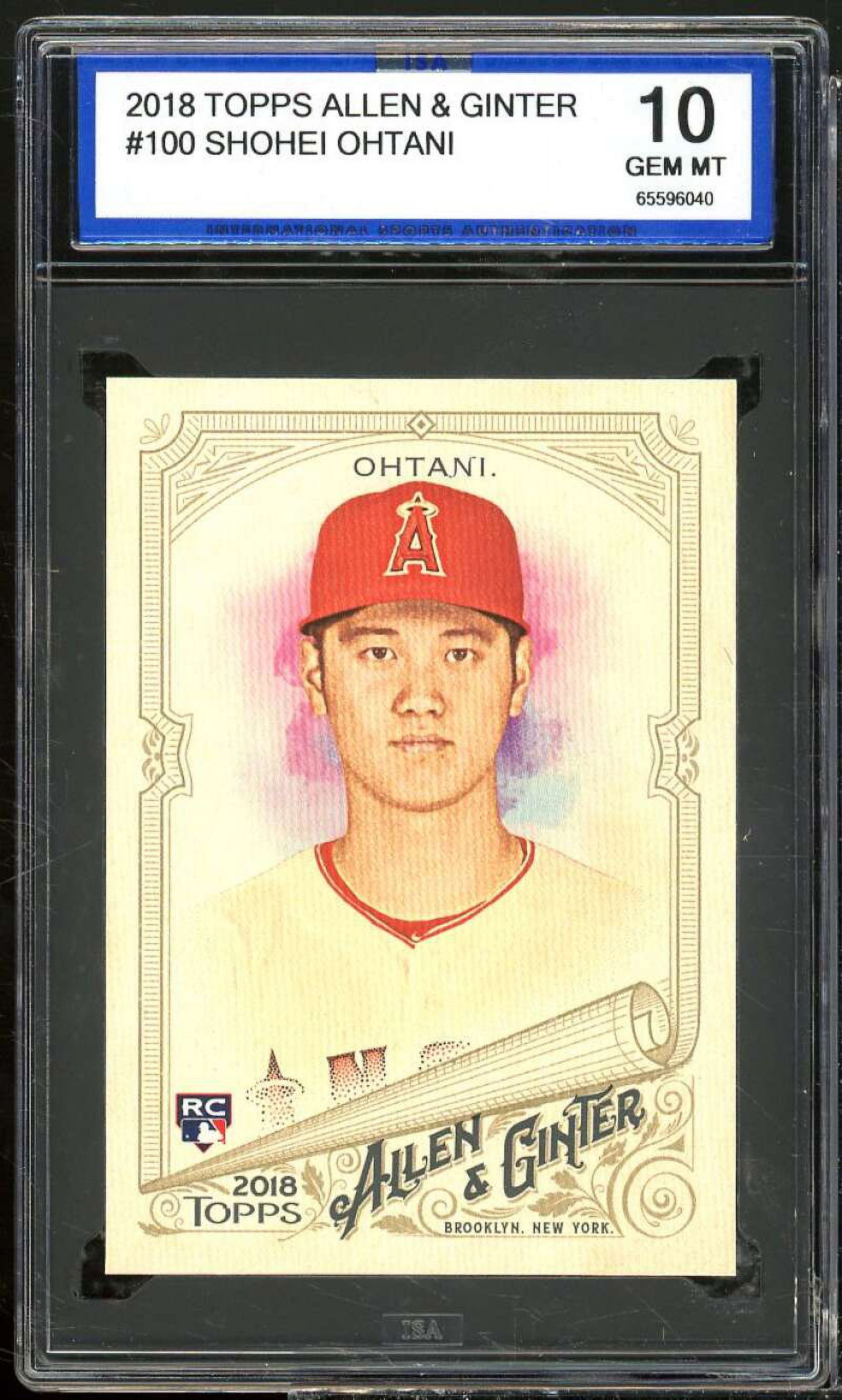 Shohei Ohtani Rookie Card 2018 Topps Allen & Ginter #100 ISA 10 GEM ...