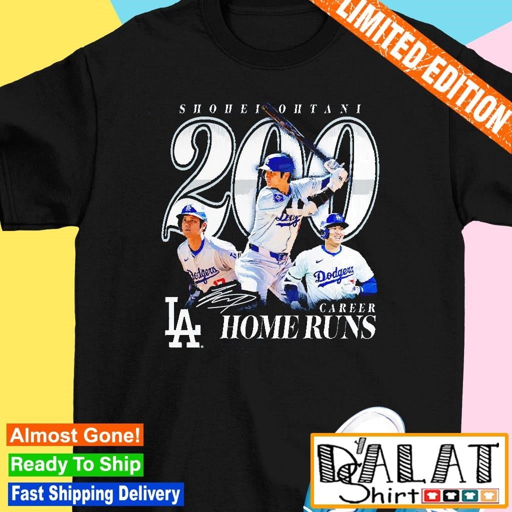 Shohei-ohtani-los-angeles-dodgers-200th-career-home-run-baseball-shirt ...