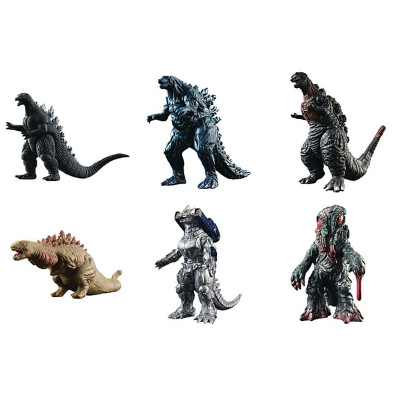Shokugan Godzilla Collection Godzilla Box of 10 Mini Figures (10 RANDOM ...