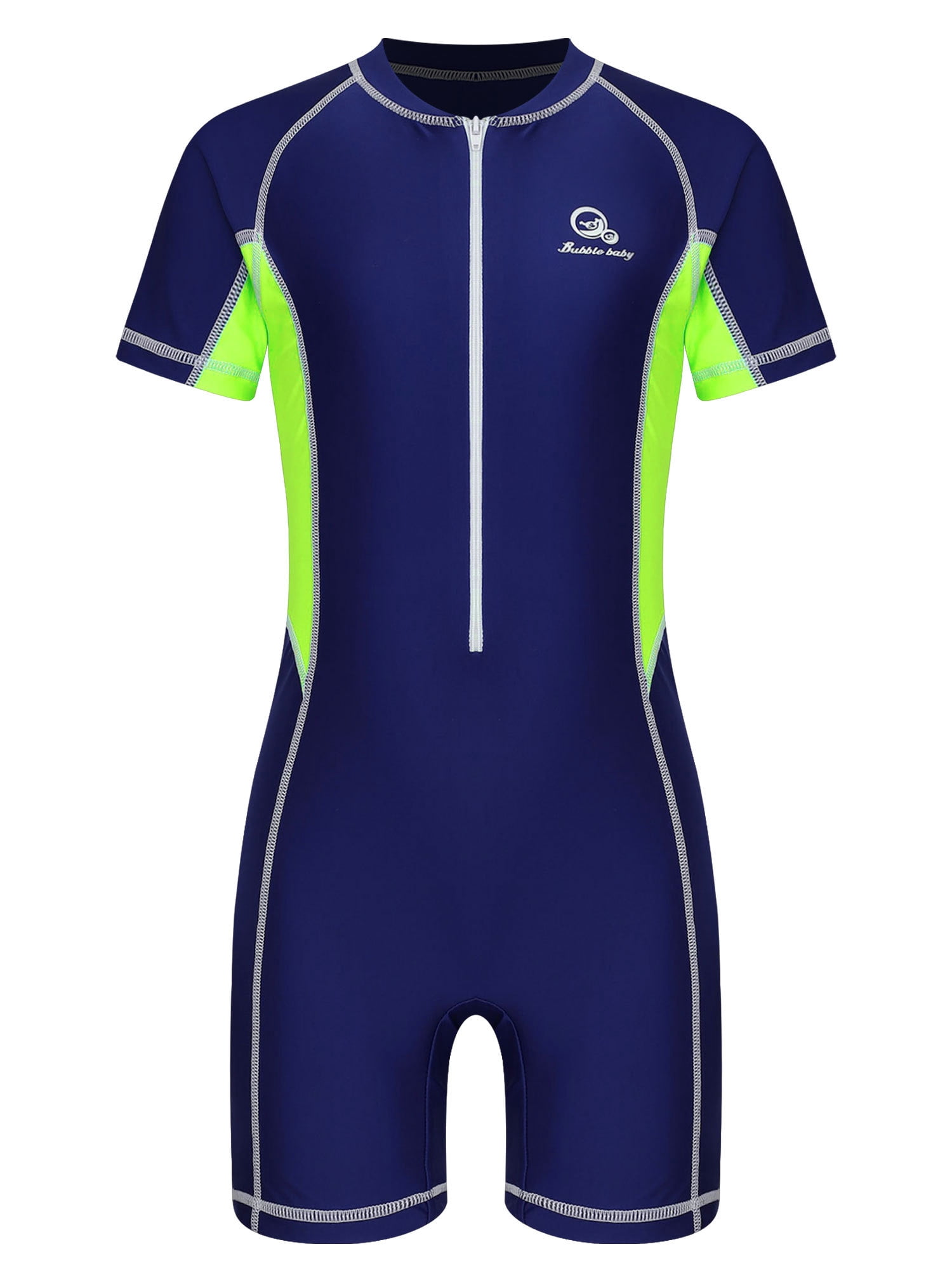 Sholeno Boys One Piece Athletic Swimsuit Stretchy Shorty Wetsuit ...