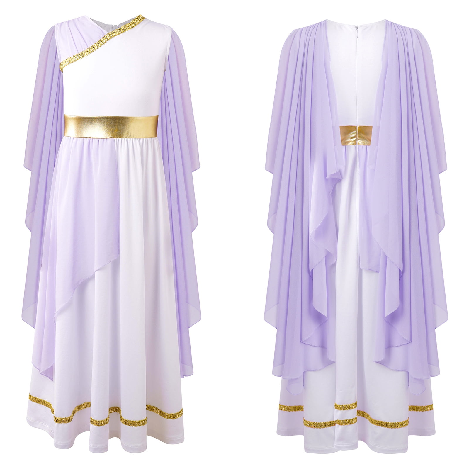Sholeno Girls Ancient Greek Princess Dress Greece Athena God Toga Party ...