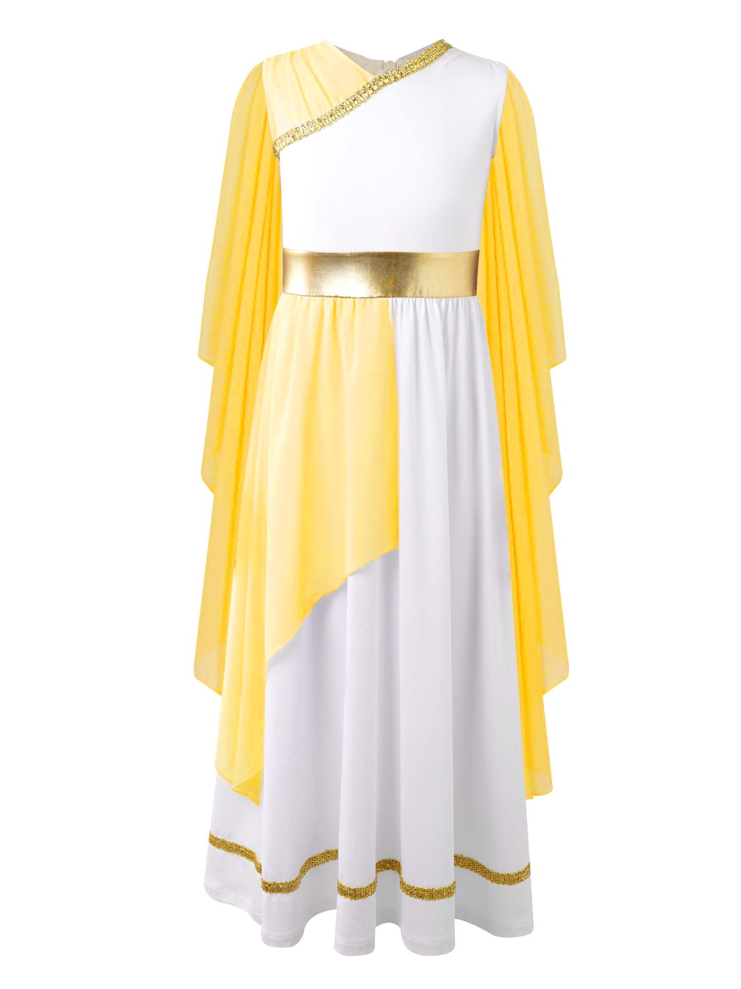 Sholeno Girls Ancient Greek Princess Dress Greece Athena God Toga Party ...