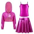 Sholeno Girls Hip Hop Jazz Dance Outfit 3 Piece Set Camisole Vest with ...