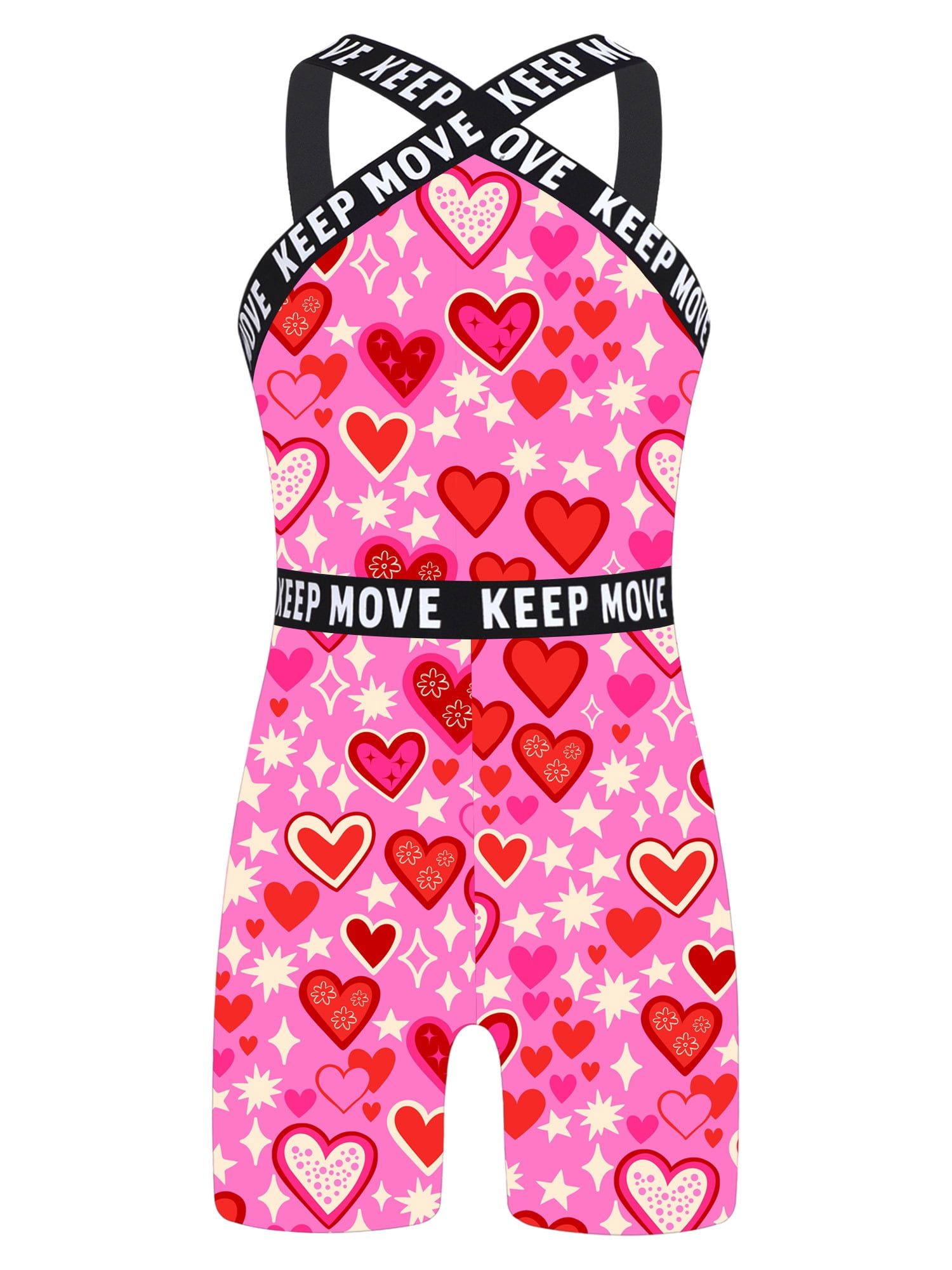 Sholeno Girls' One-Piece Swimsuit Front Crossover Swimwear Summer ...