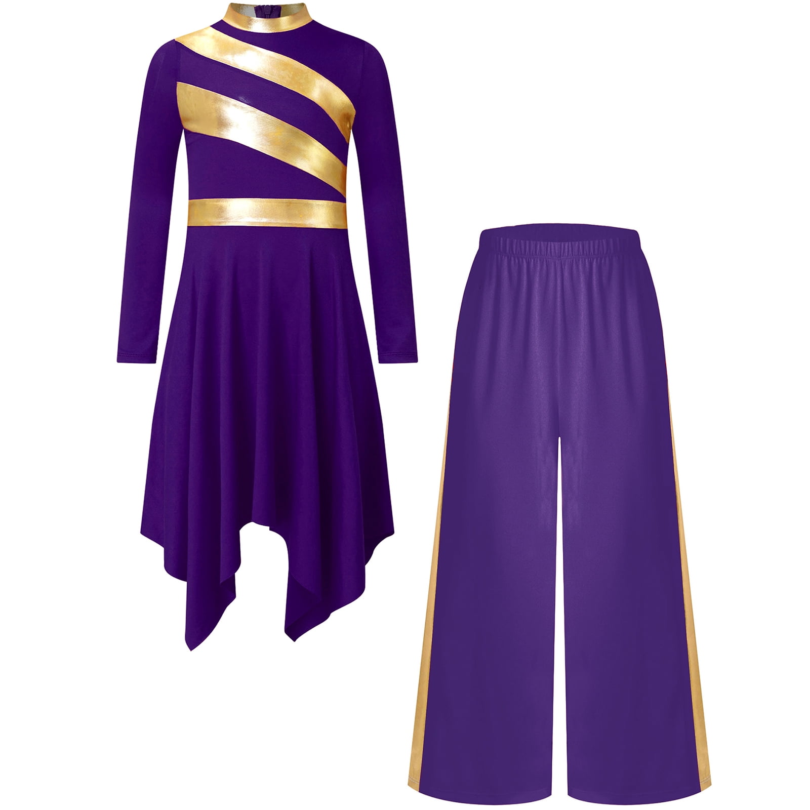 Sholeno Girls Praise Dance Dress Prayer Clothes Liturgical Worship ...
