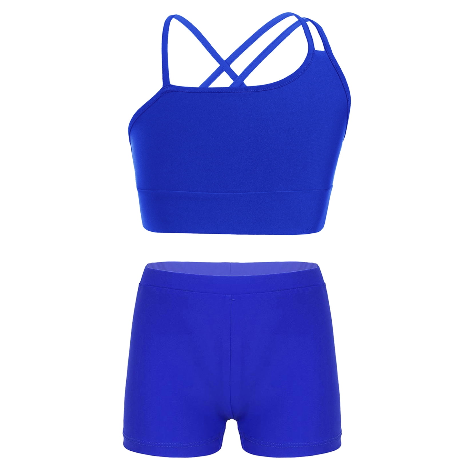 Sholeno Little Girls Summer Swimwear Two Piece Boyshort Tankini Bikini ...