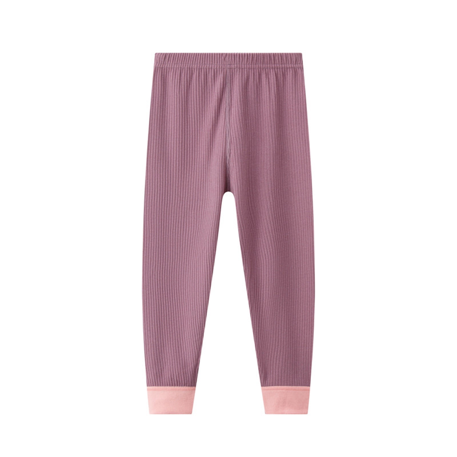 ShomPort Girls' Thermal Bottom Cotton Cable Knit Leggings Solid Color ...