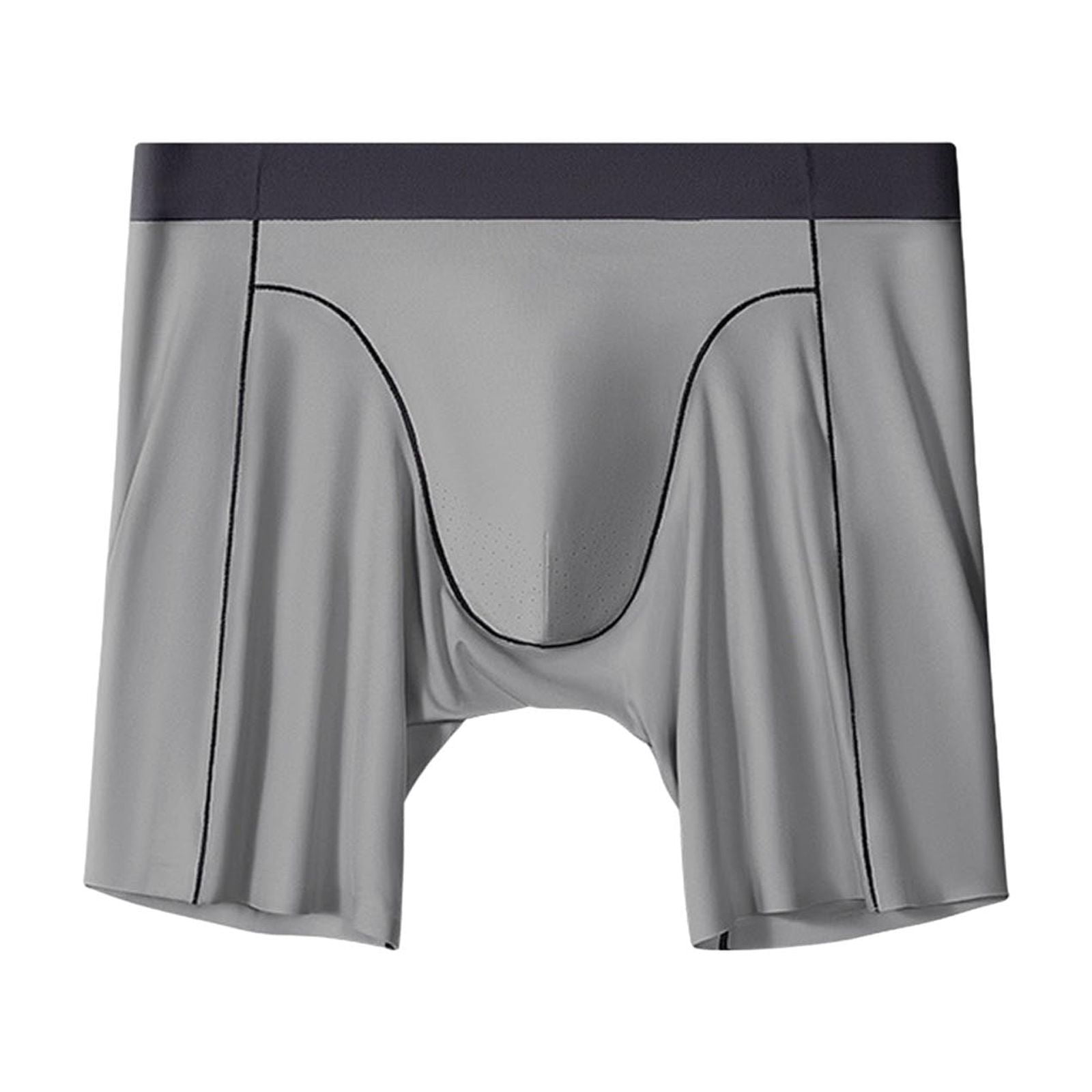 ShomPort Long Leg Boxer Briefs for Mens Seamless Full Coverage High ...