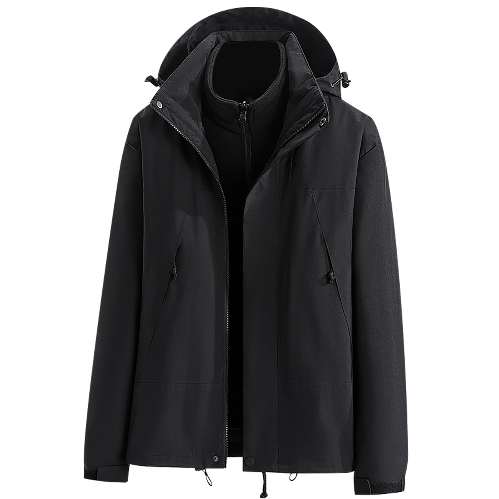ShomPort Womens 3-in-1 Winter Jacket Waterproof Windproof Rain Coat ...