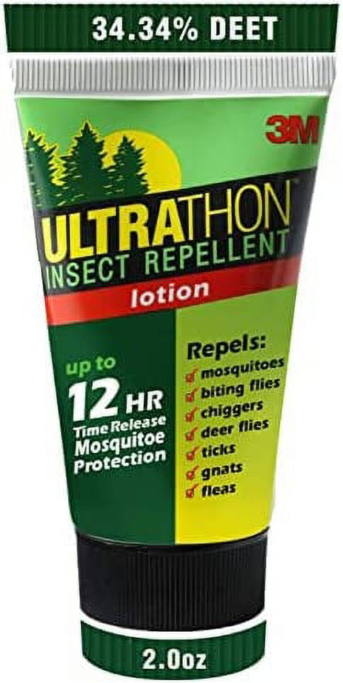 3M Ultrathon Insect Repellent, Splash/Sweat Resistant, Bug Spray, 2 Oz ...