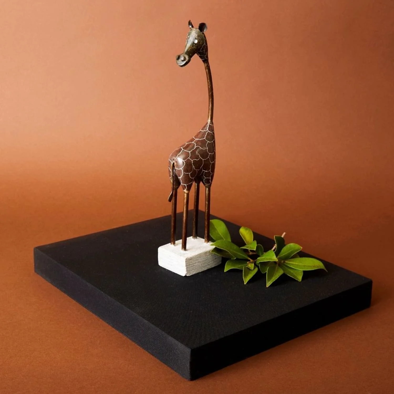 Shona Stone Giraffe Short Sculpture - Walmart.com