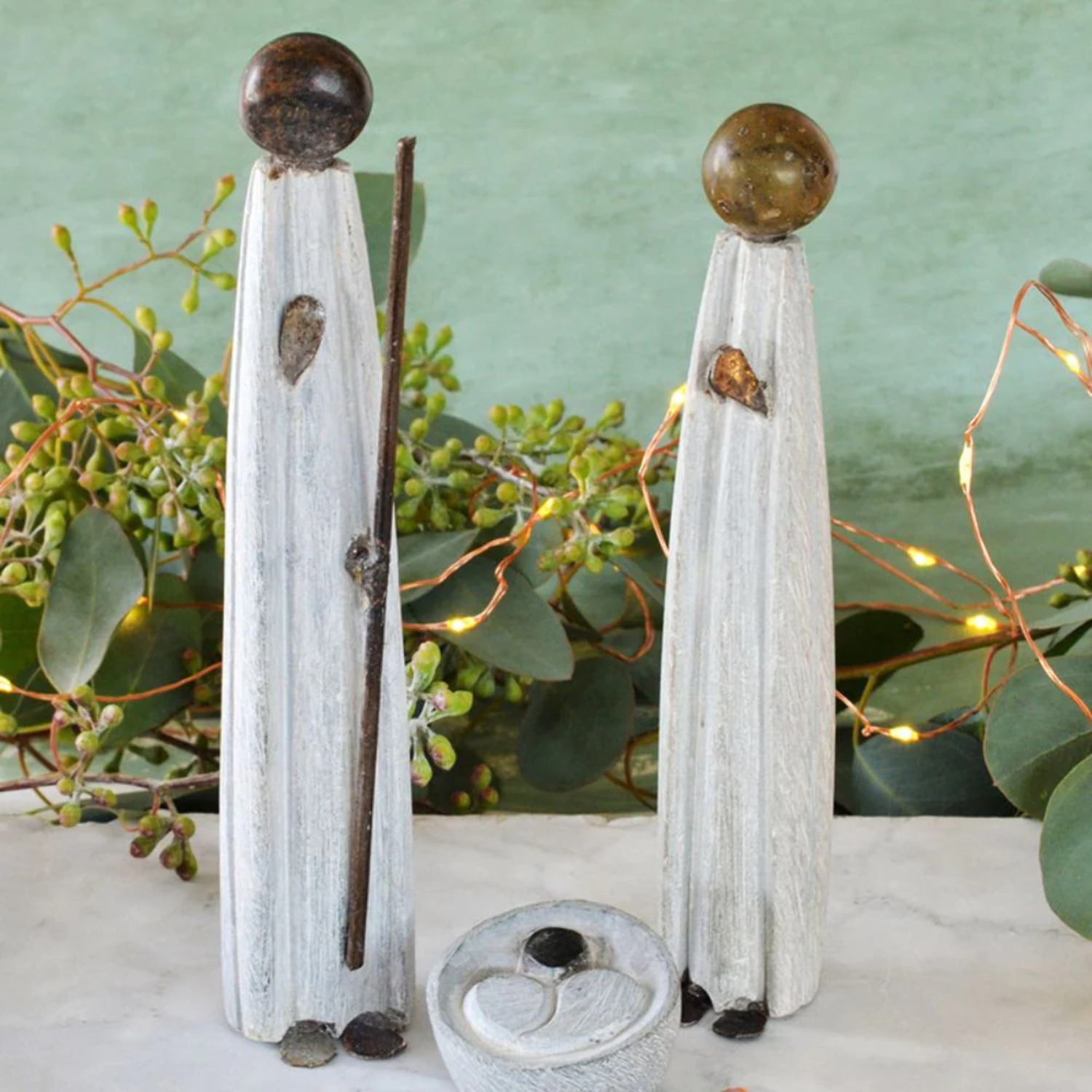 Shona Stone Nativity Set of 3 - Walmart.com