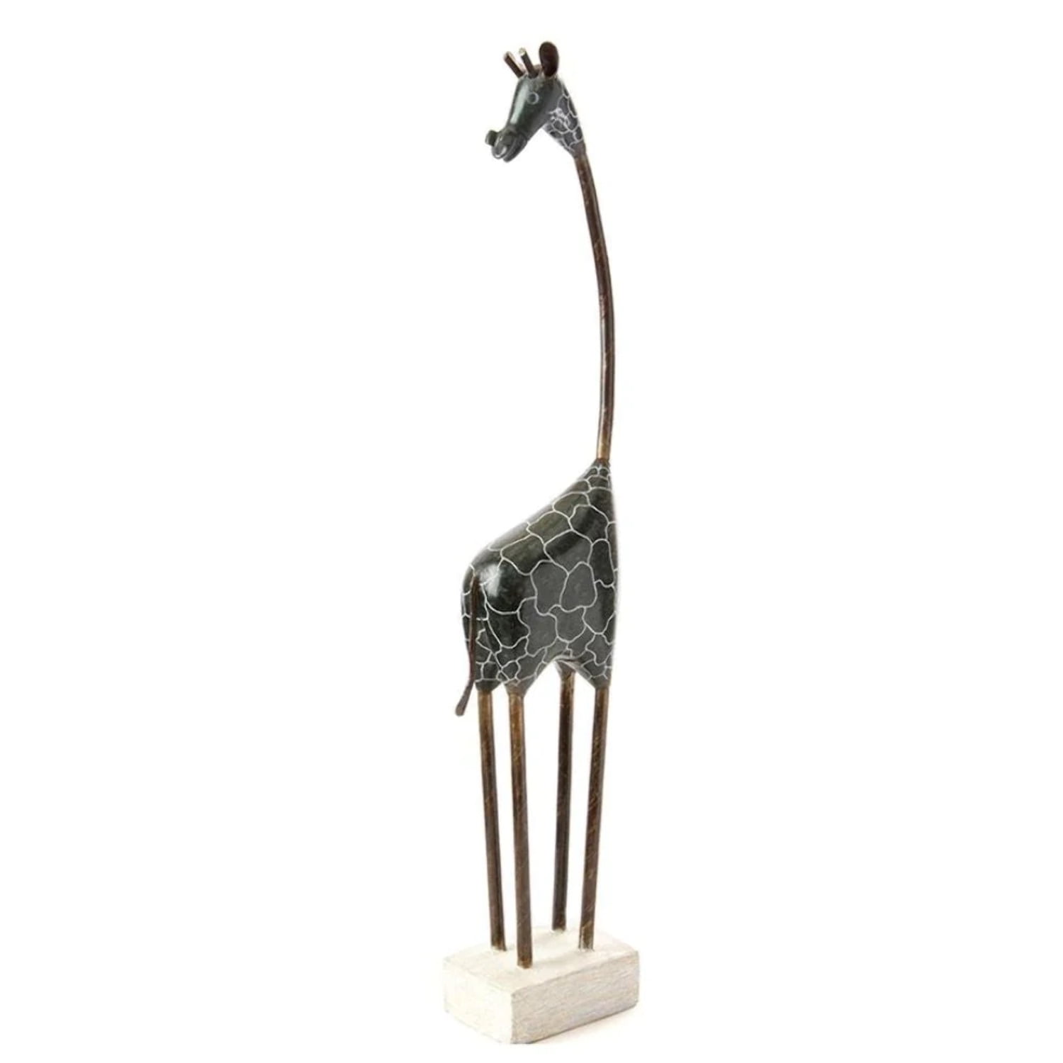 Shona Stone Tall Giraffe Sculpture - Walmart.com