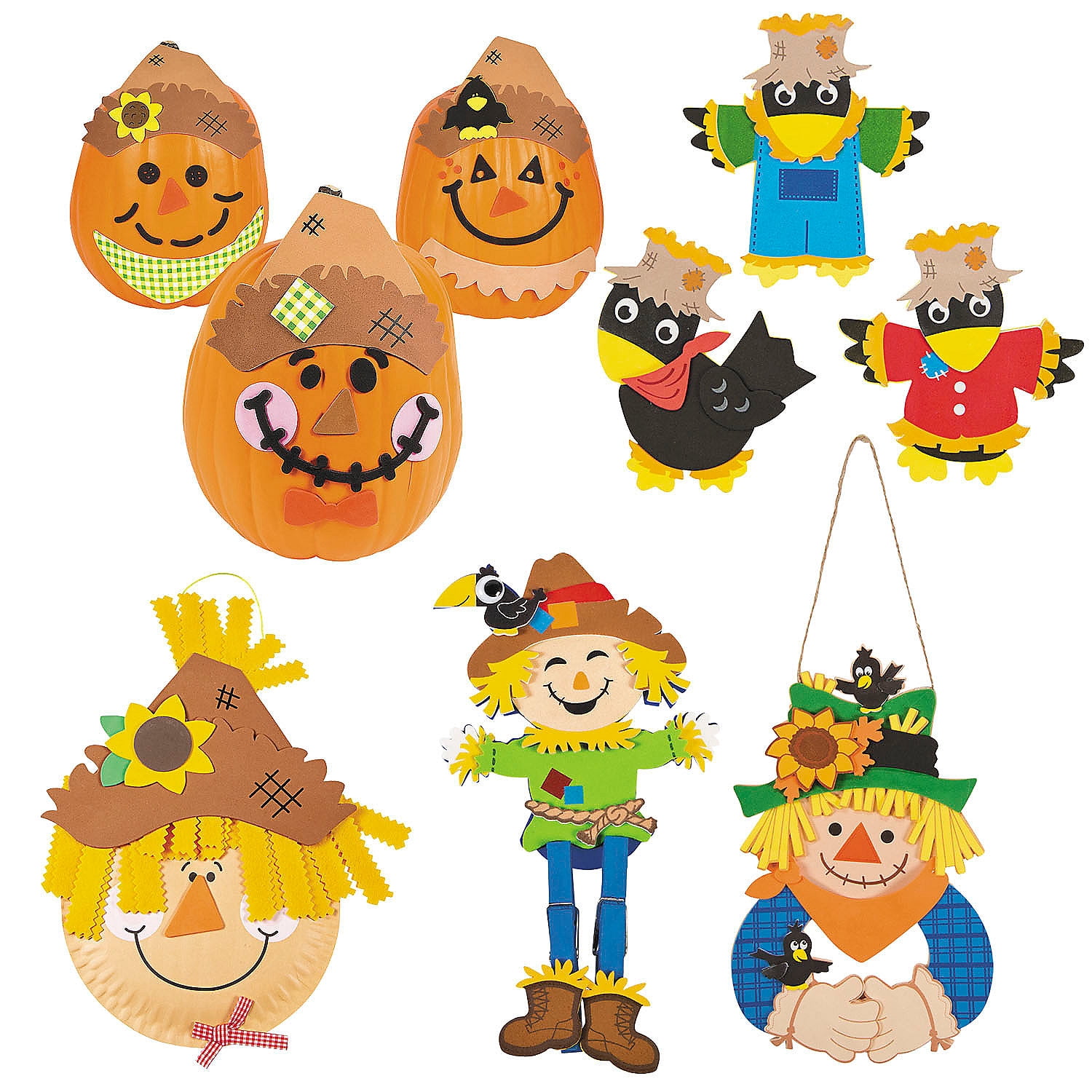 Shoo Crow Scarecrow Craft Kit Assortment Bulk 60 Pc - Walmart.com