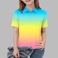 Shool Uniform Shirts for Girls Cotton Polo Shirts Puff Sleeve with ...