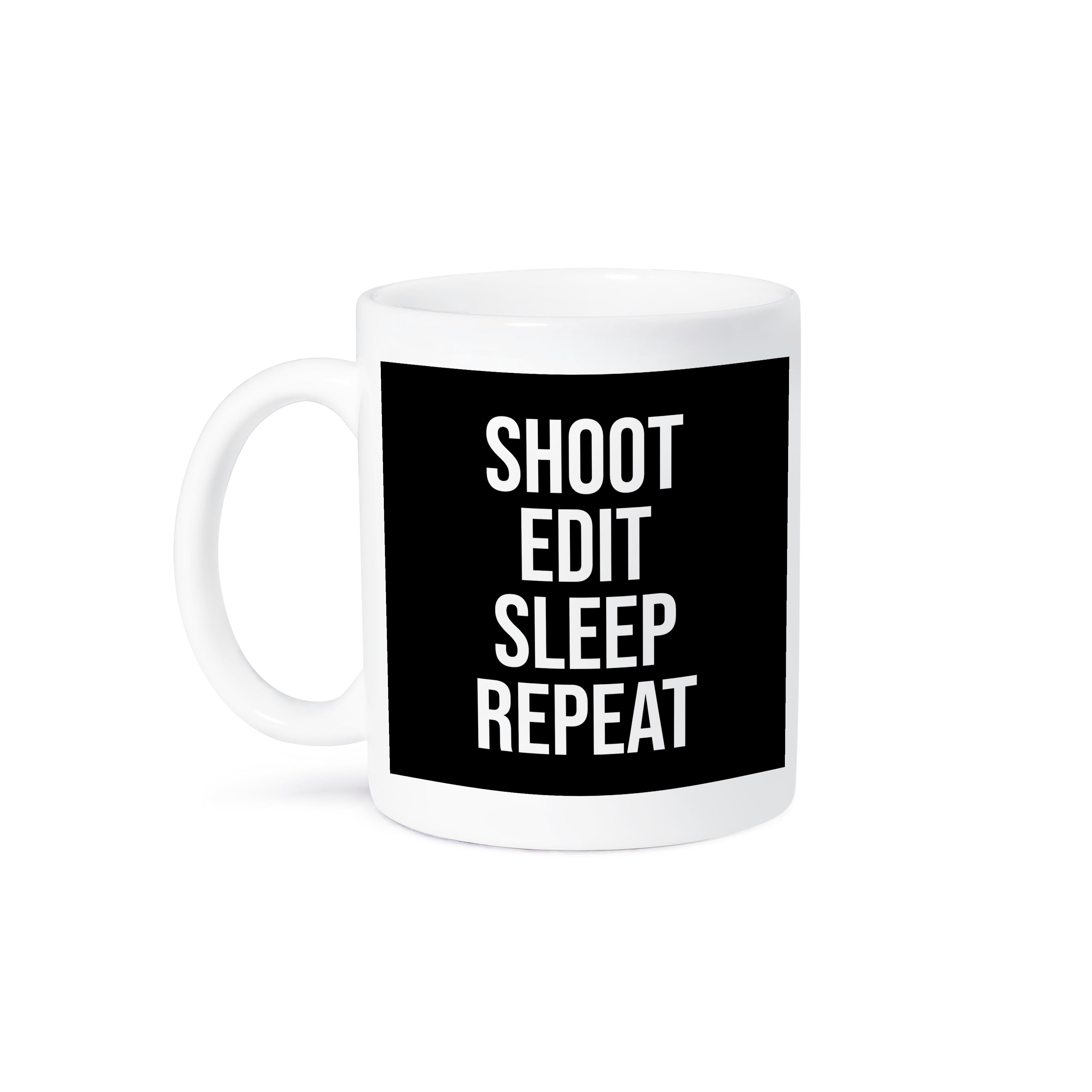 3drose, Shoot Edit Sleep Repeat. Bold White Lettering on Black ...