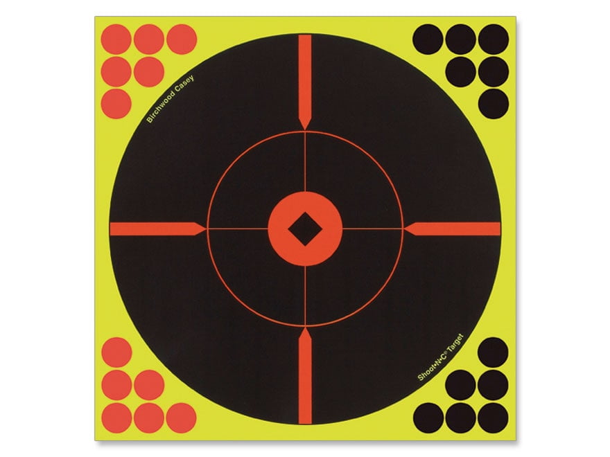 BIRCHWOOD CASEY Shoot-N-C 12" X-Bull's-Eye Reactive Targets - Highly ...