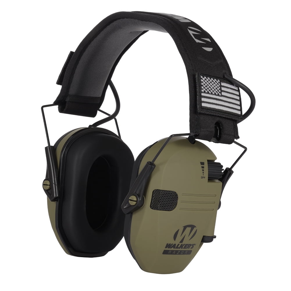 Walker Razor Slim Patriot Shooting Ear Muffs: Noise Cancelling ...