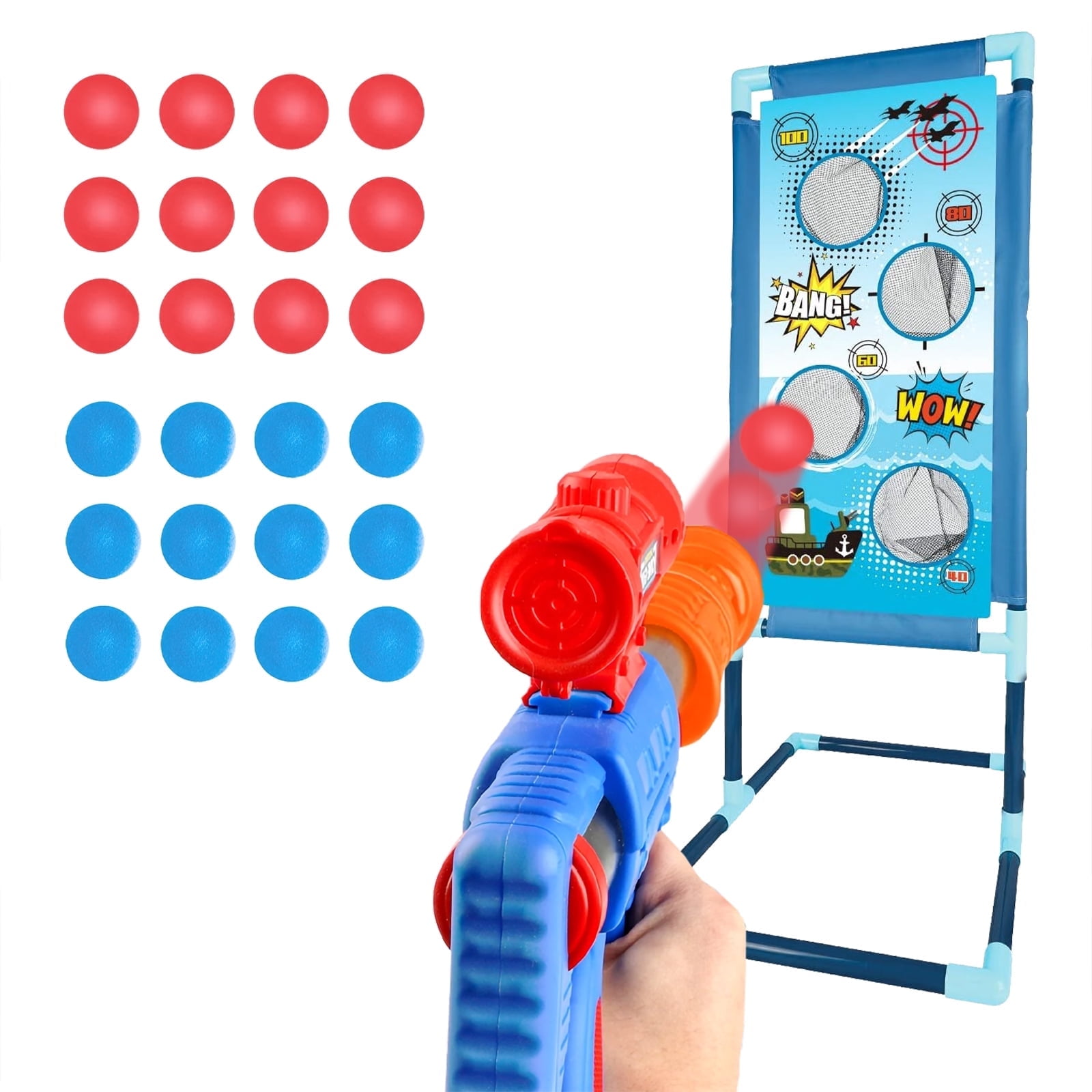 Shooting Game Toy for 5 6 7 8 9 10+ Years Olds Boys, ABSOKE 2pk Foam ...