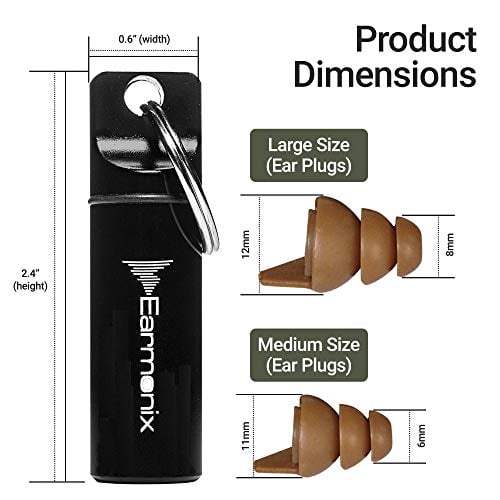 Shooting & Impact Ear Plugs - Impulse Noise Reducing - Protects from ...