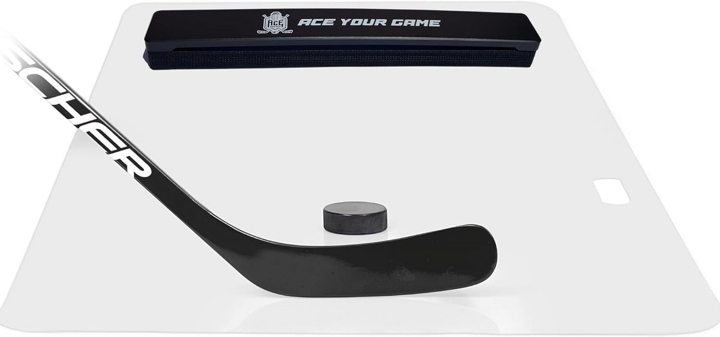 Shooting Pad 30" x 60" Plus Puck Rebounder - Synthetic Ice Mat with ...