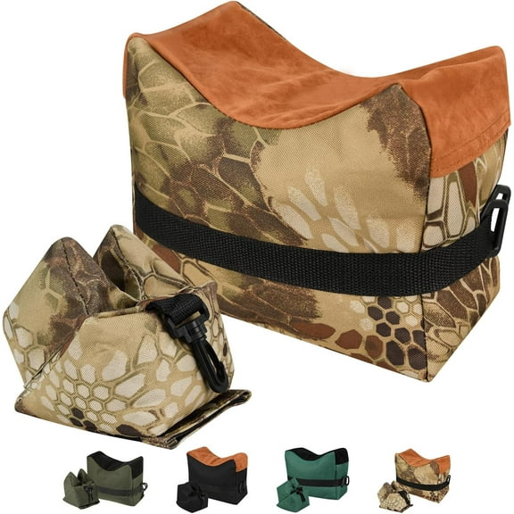 Portable Shooting Range Sand Bag Set Front & Rear Rifle Gun Bench Rest ...