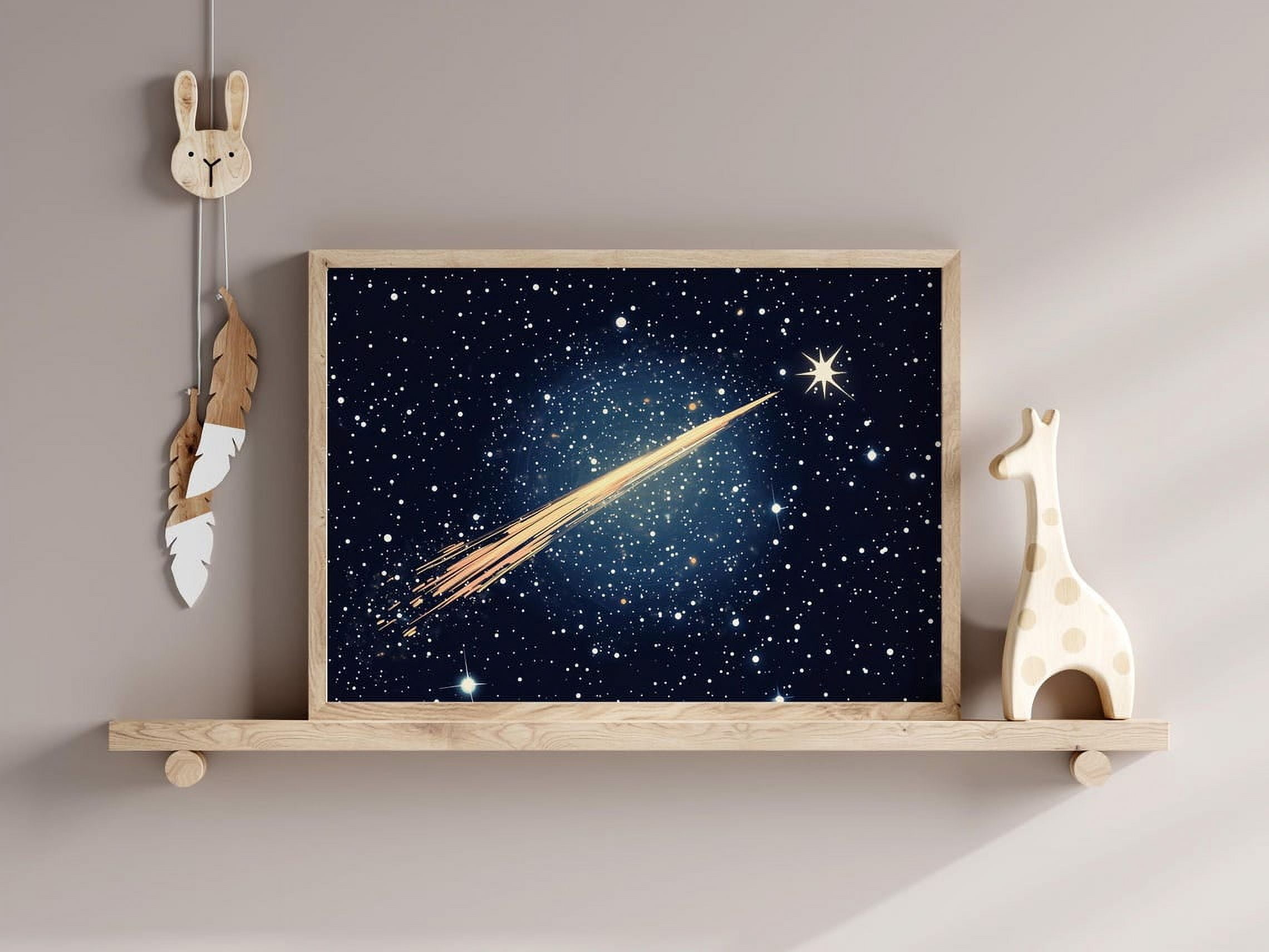 Shooting Star Print, Space Print, Outer Space Poster, Boys Room Space ...