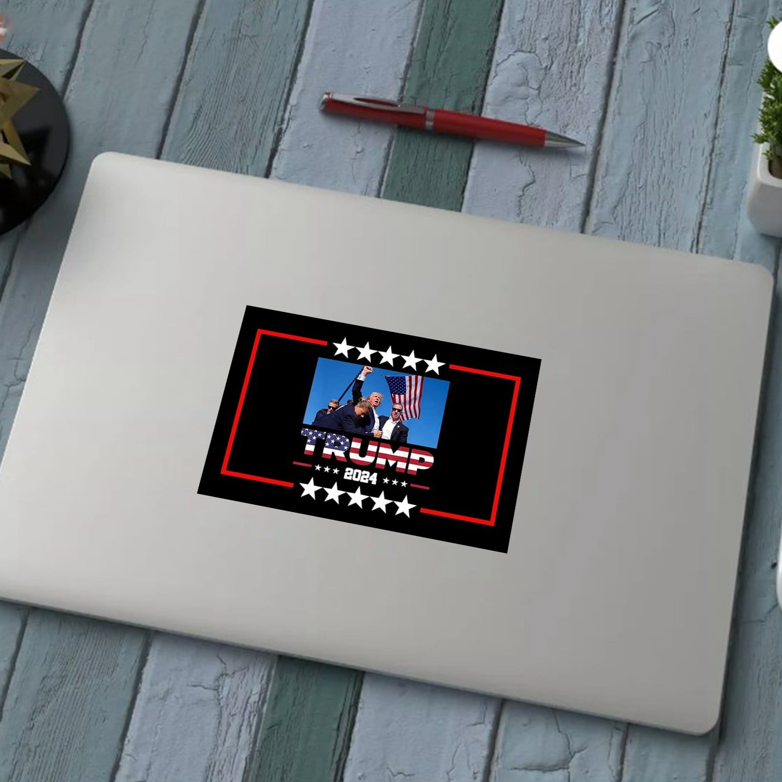 Shooting Sticker 2024 Pennsylvania Shooting Fight Strong Fist Sticker ...