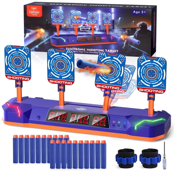 Freecat Electronic Shooting Target, 4 Auto-Reset Digital Targets, LCD ...