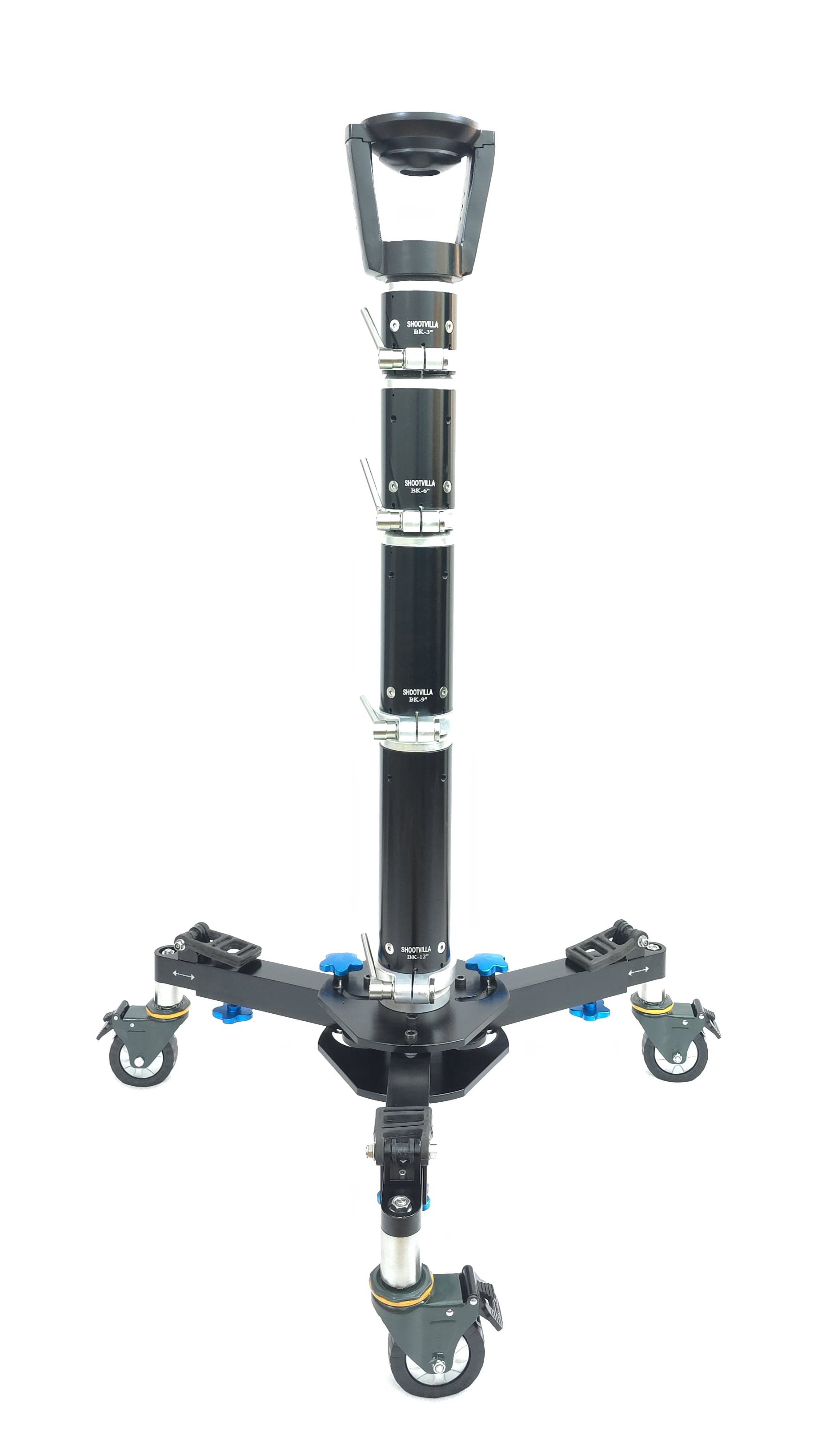 Shootvilla Heavy duty Camera Floor Dolly + Euro Mount + 150mm bowl+ ...