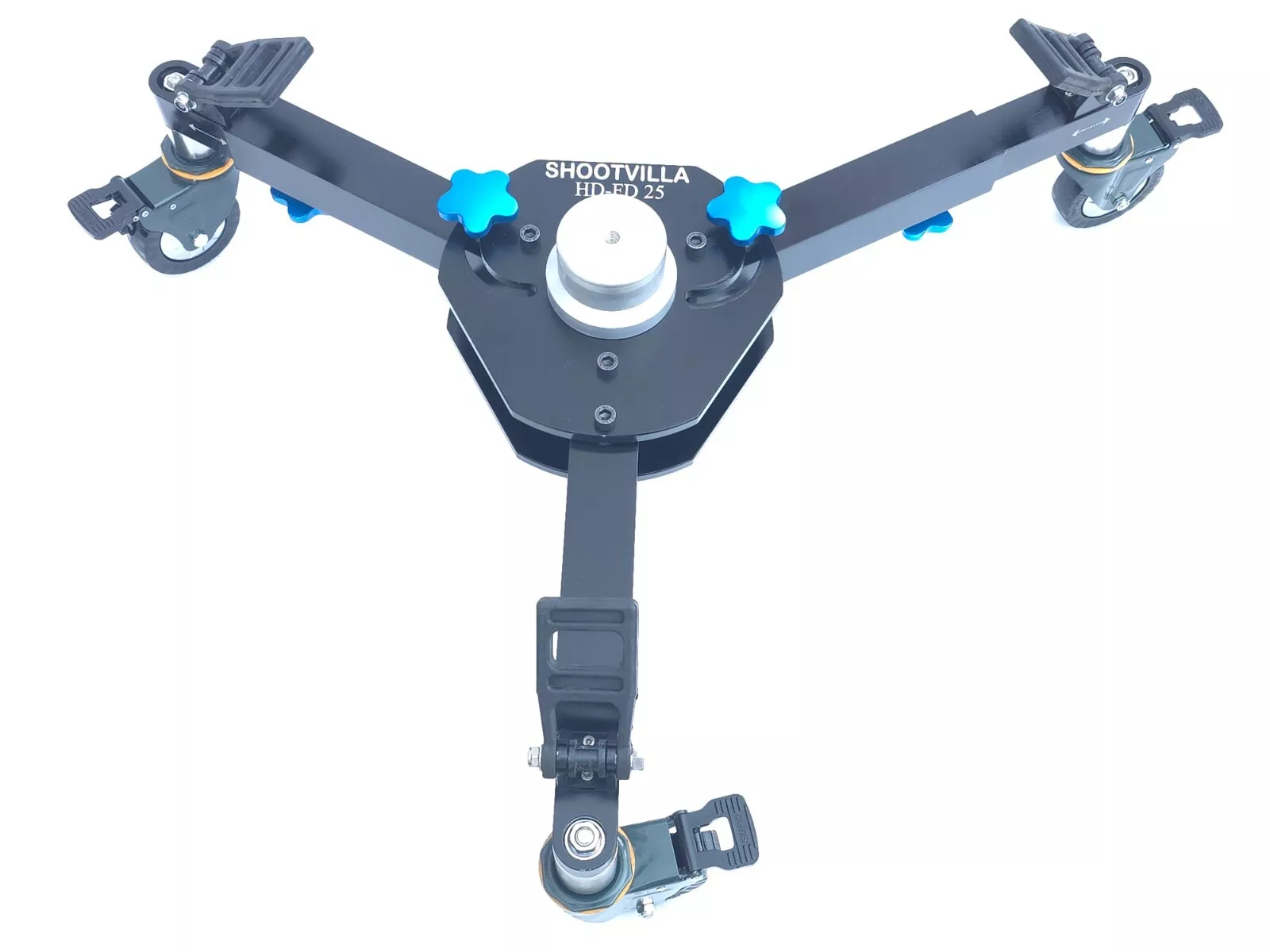 Shootvilla Heavy duty Studio Camera Floor Dolly + Euro Mount for Tripod ...