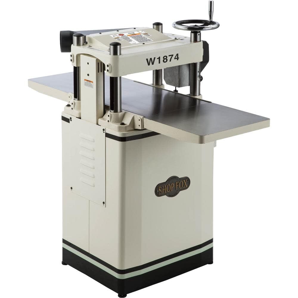Shop Fox W1874 15'' 3 HP Fixed-Table Planer w/Helical Cutterhead ...