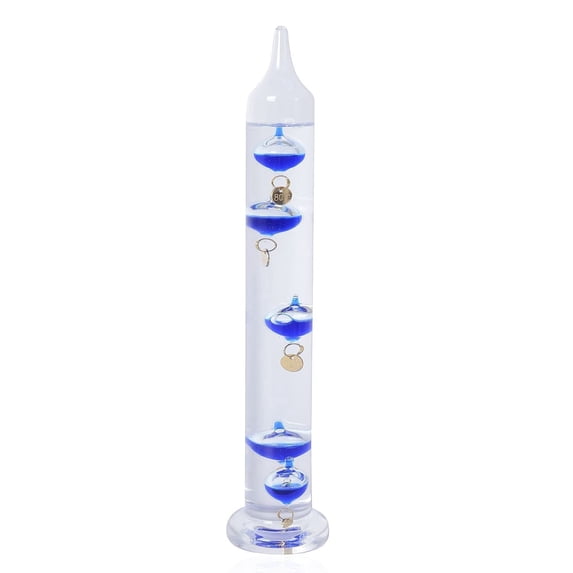 Galileo Thermometer Indoor & Outdoor Temperature with Blue Floating ...