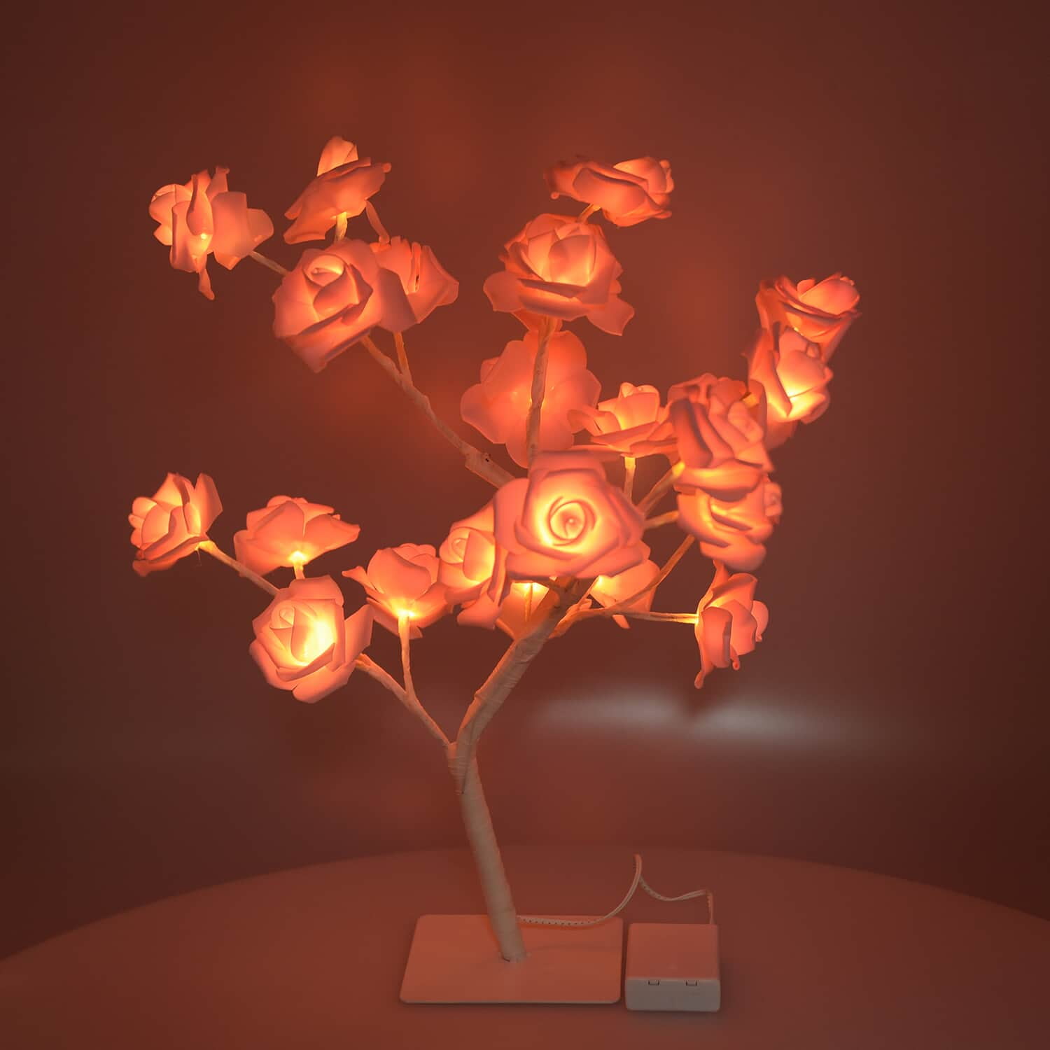 Shop LC Rose Tree Lamp Home Decor Pink Multi Headed Rose Tree LED Light ...