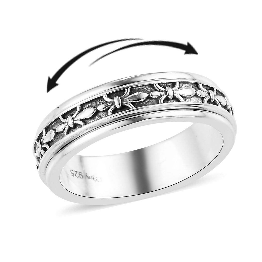 Spinner Ring for Women - Spinning Anti Anxiety Ring for Men - Wedding ...