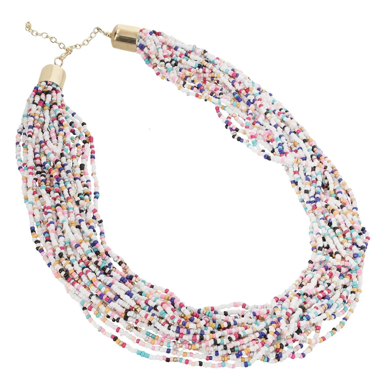 Shop LC Multi Color Multi Layered Beaded Necklace Jewelry Gift for ...