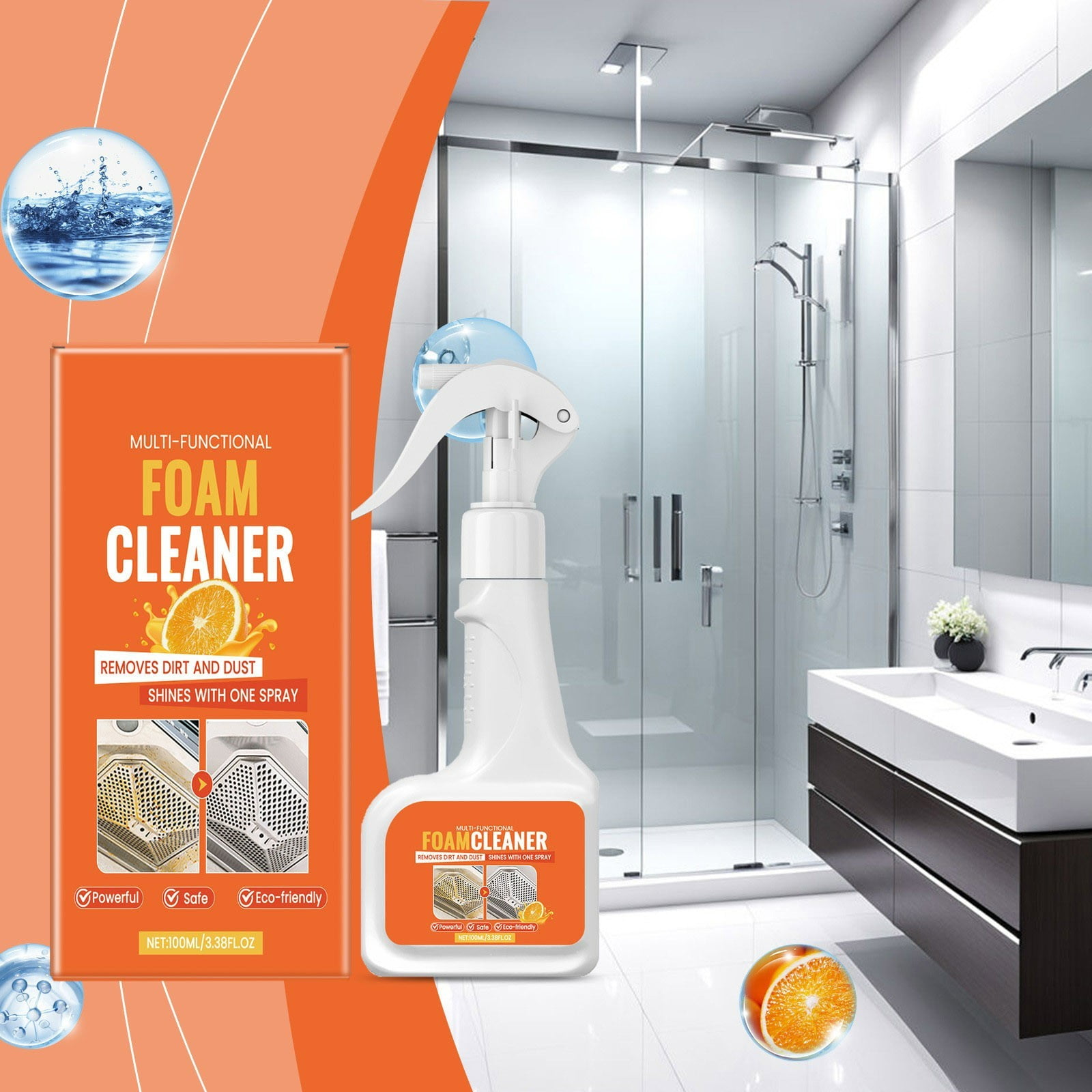 Shop This Look, Multi-functional Foam Cleaner, Oil Stain Remover, 100ml ...