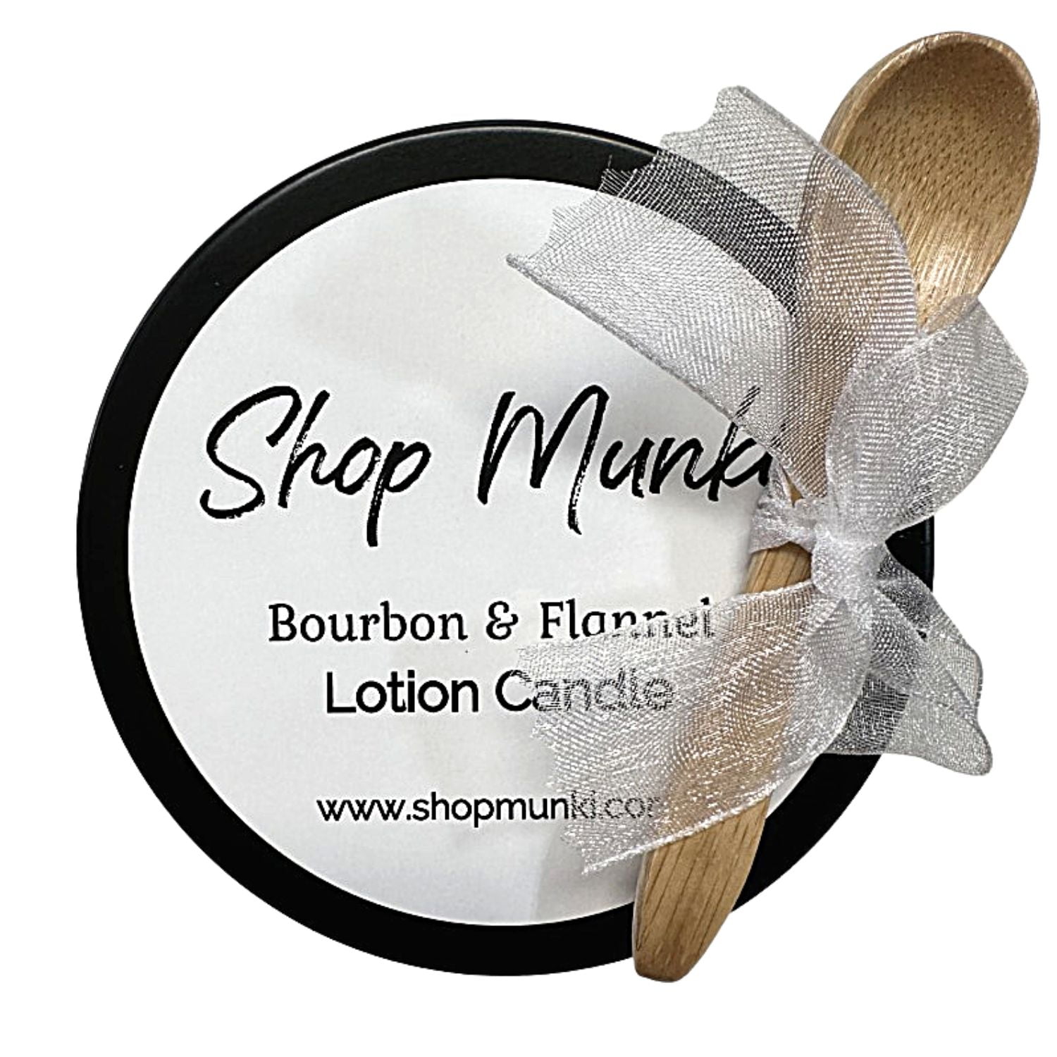 Shop Munki 8oz Shea Butter and Soy Wax Lotion Candles (Bourbon&Flannel ...