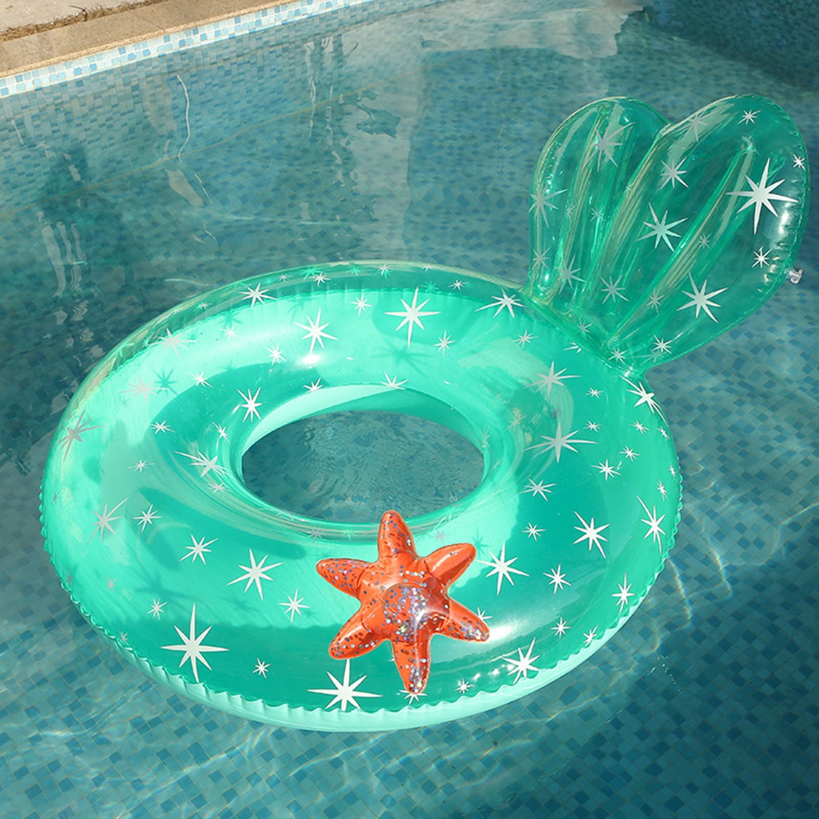Shop Now, PVC Folding Swimming Ring, Inflatable Pool Float with Mesh ...