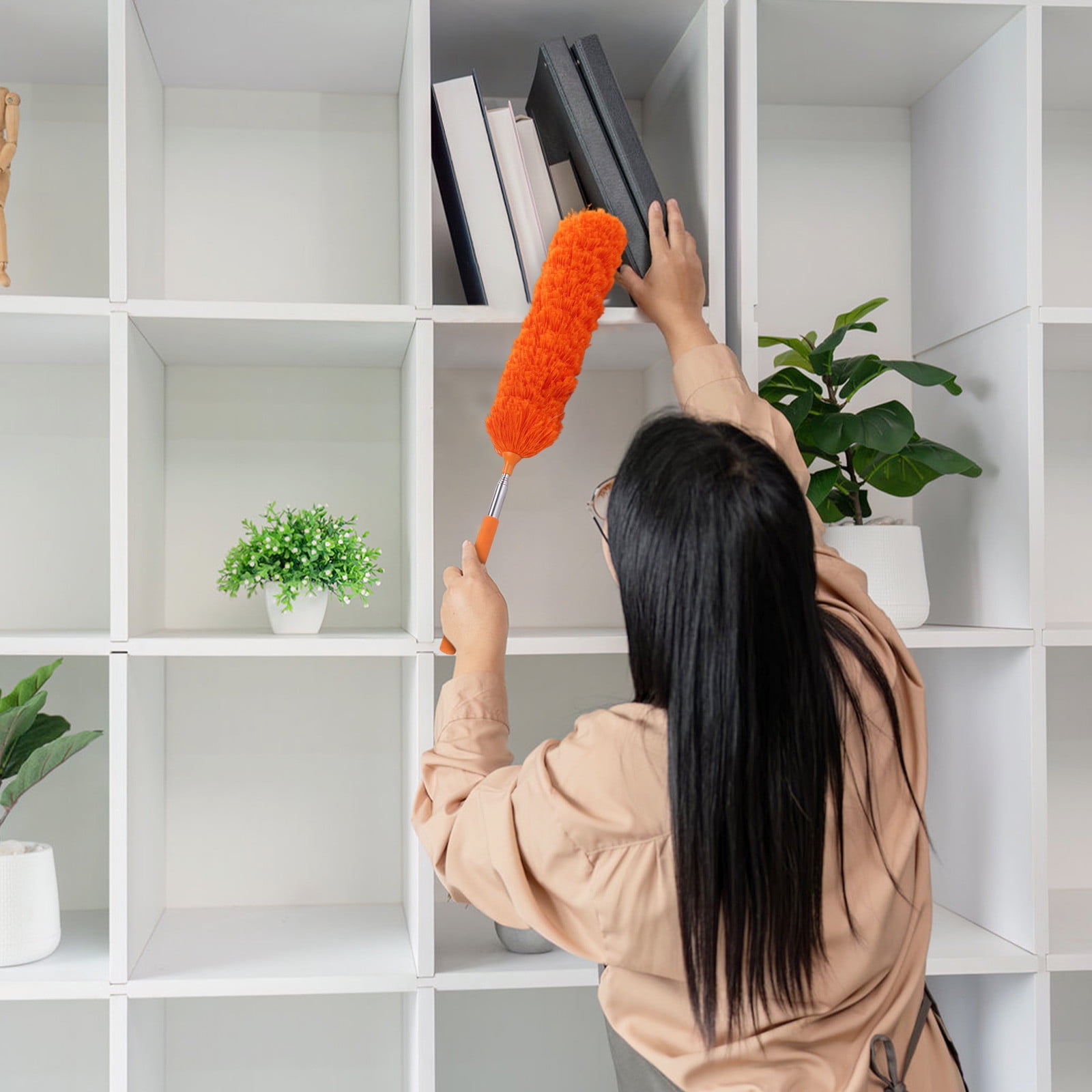 Angeler Stainless Steel Telescopic Duster, Fiber Small Duster ...