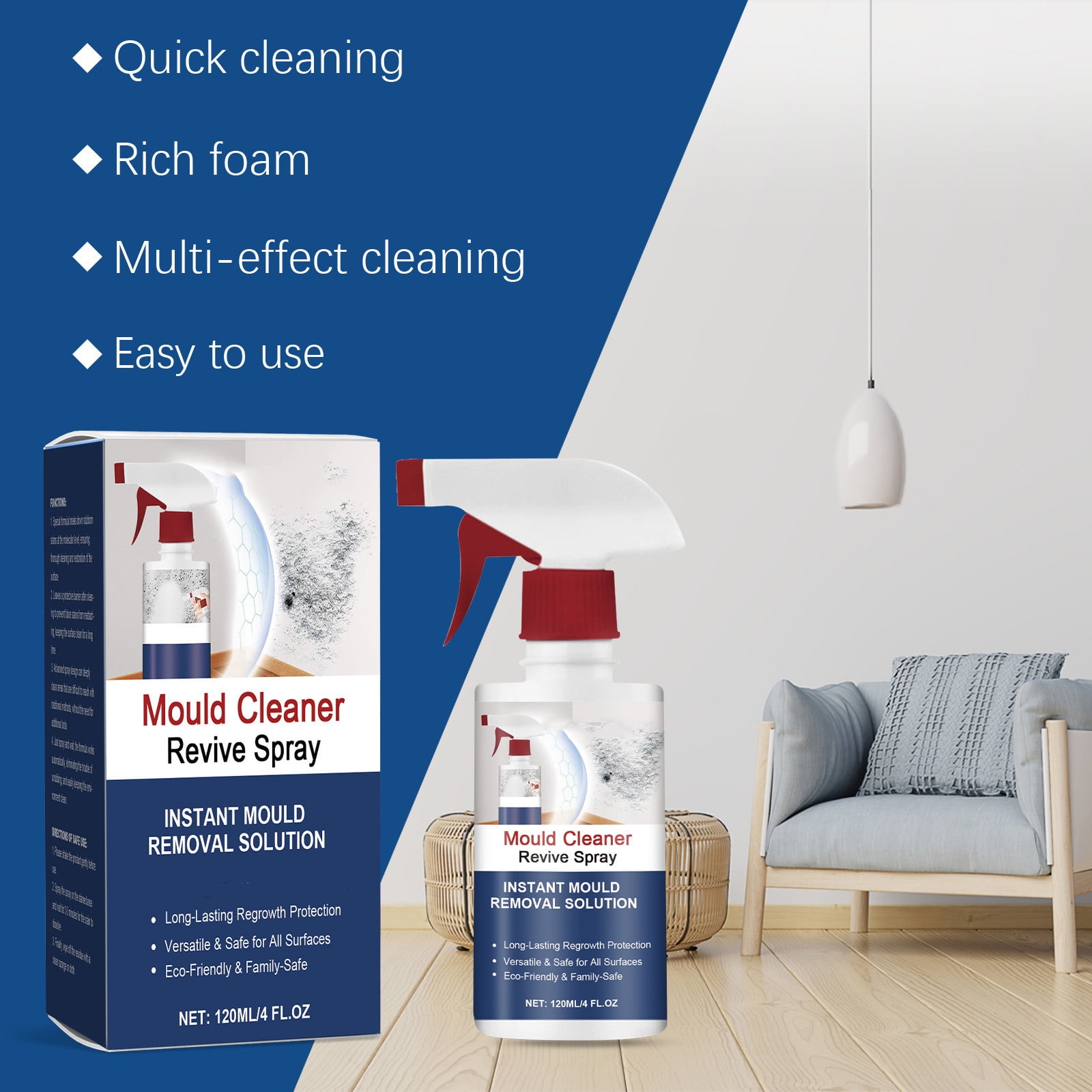 Shop & Save,Mould Cleaner Revives Spray,120ml Stain Remover and Cleaner ...