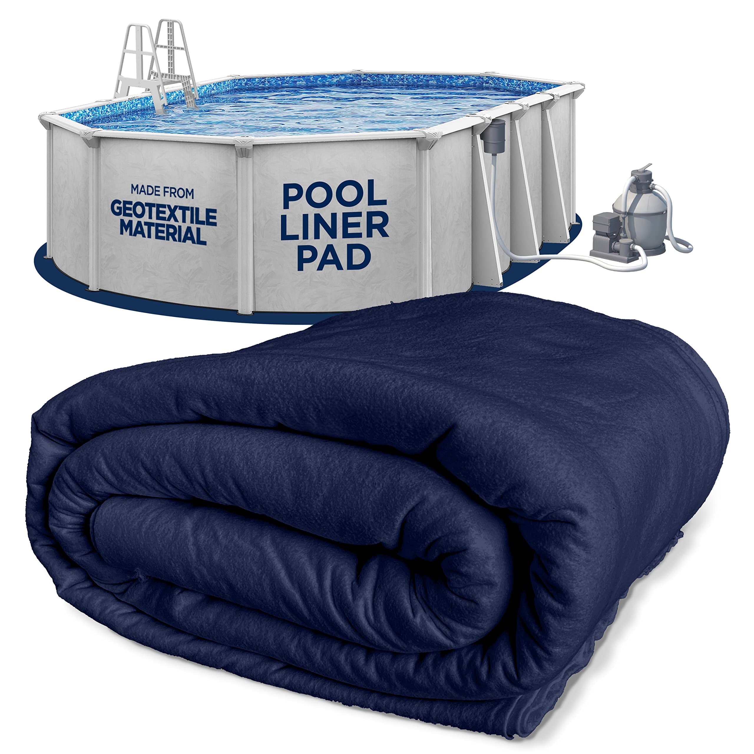 Shop Square Swimming Pool Liner Pad, 12x18-Foot Oval for Above Ground Pools - Walmart.com