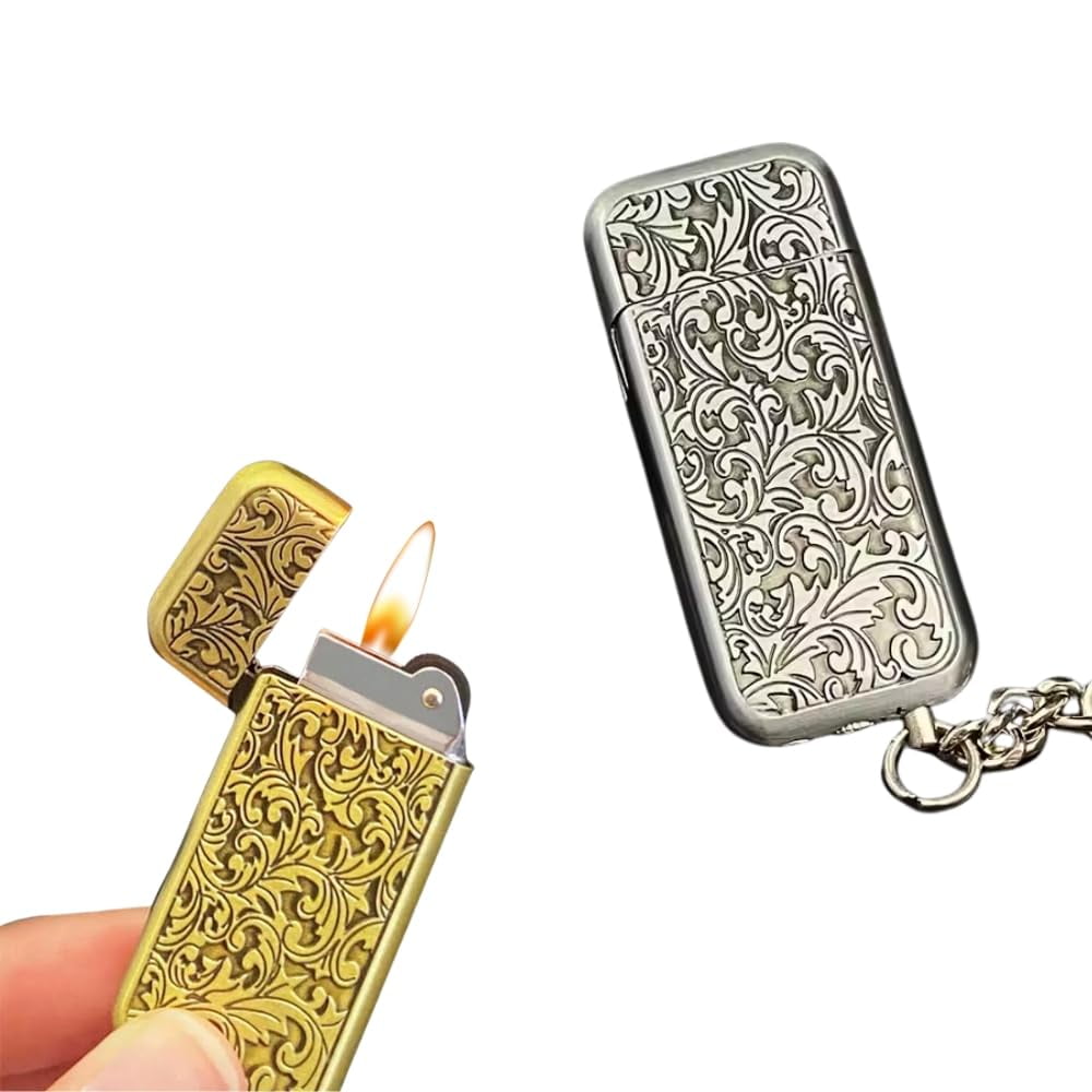 Shop Stoppers Vintage Ultra Thin Open Soft Fire Flame Premium Keychain ...