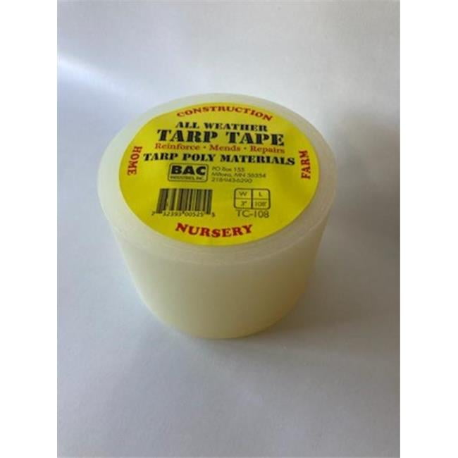 Shop Tuff TC-108 3 in. x 108 ft. Tarp Tape - Clear - Walmart.com
