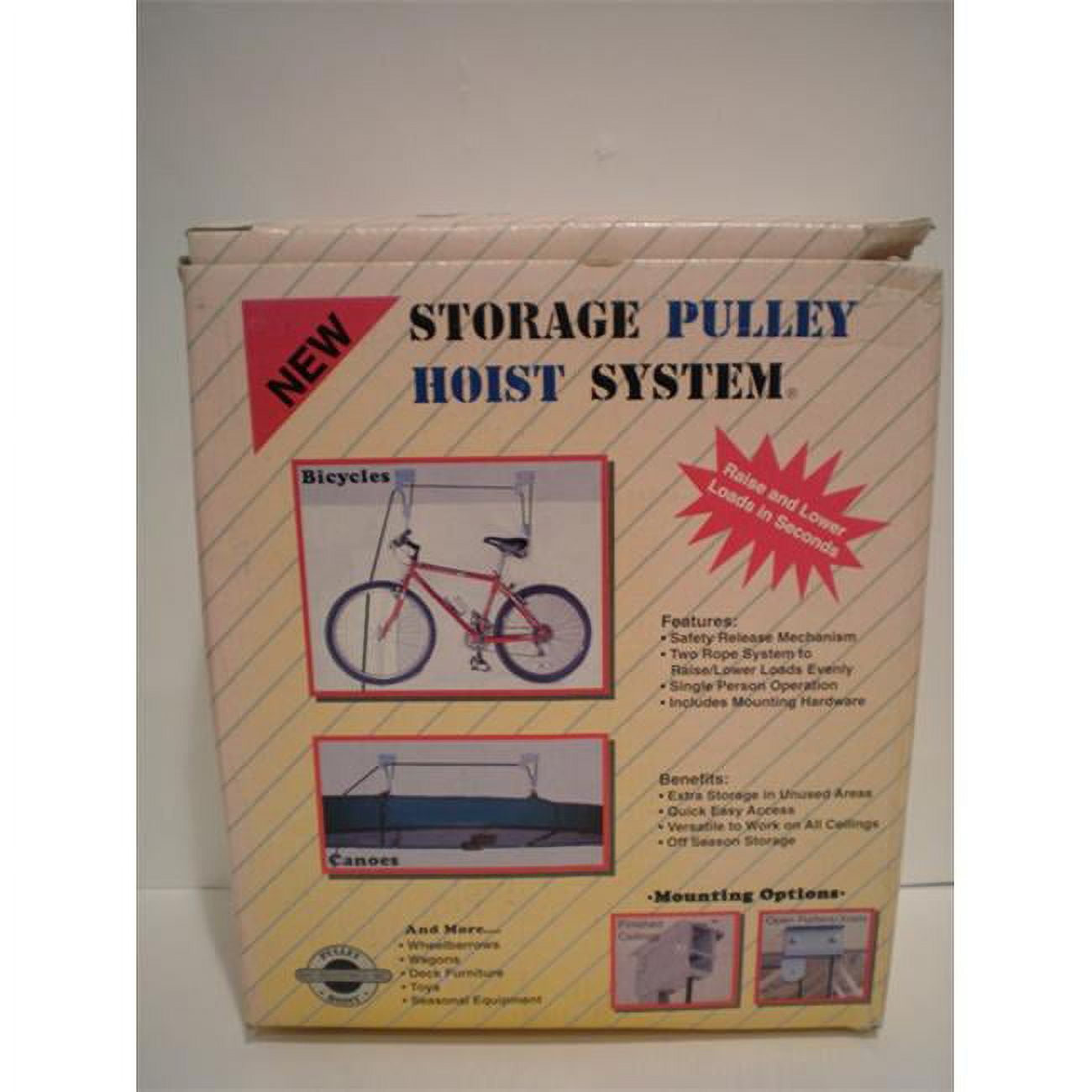 Shop Tuff Storage Pulley Hoist, 100 lbs - Walmart.com