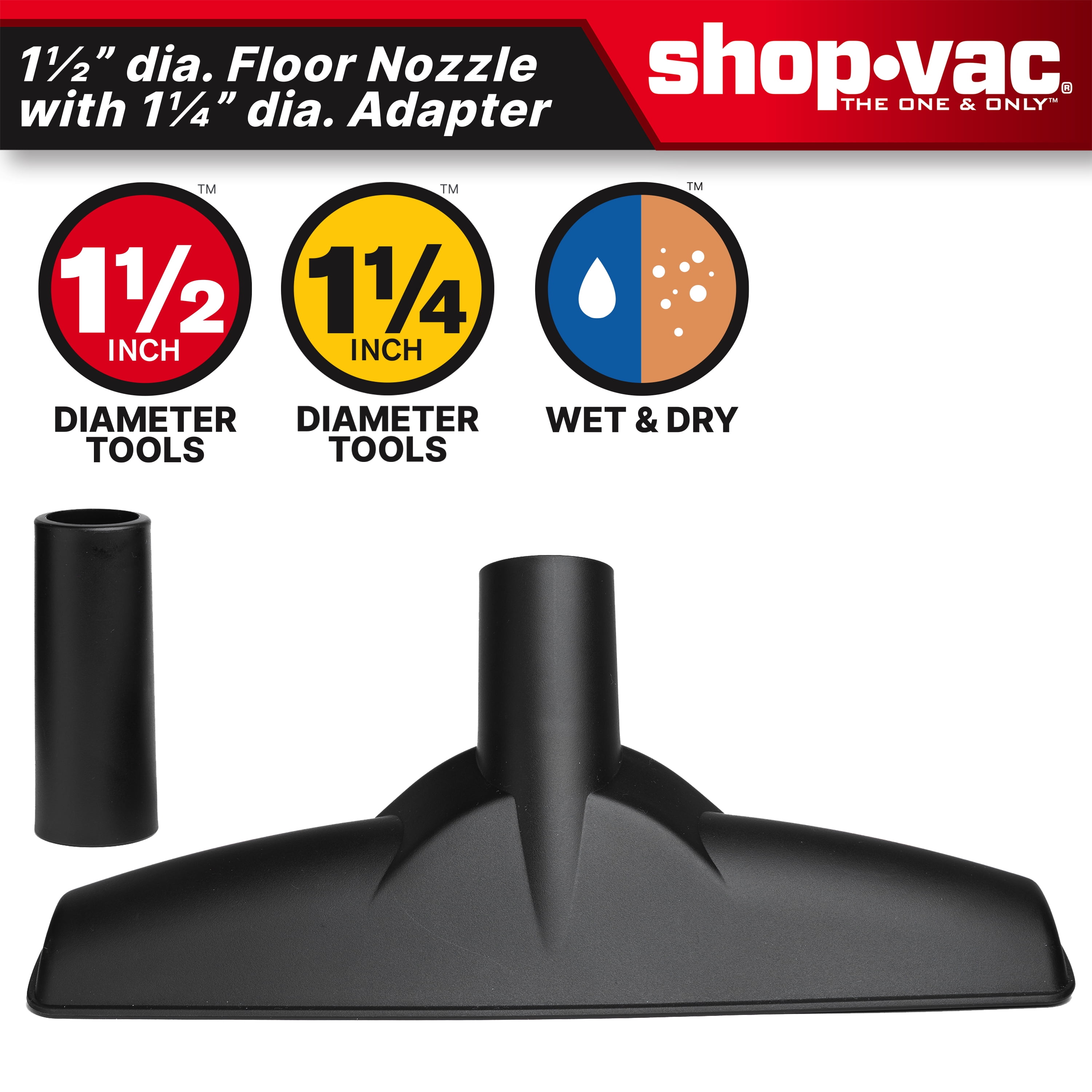 Shop-Vac Combo Floor Nozzle, 1-1/2 inch Diameter - Walmart.com